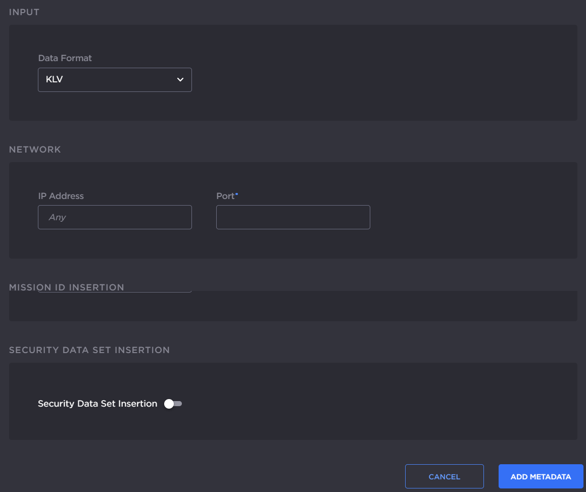 Network Metadata Sources